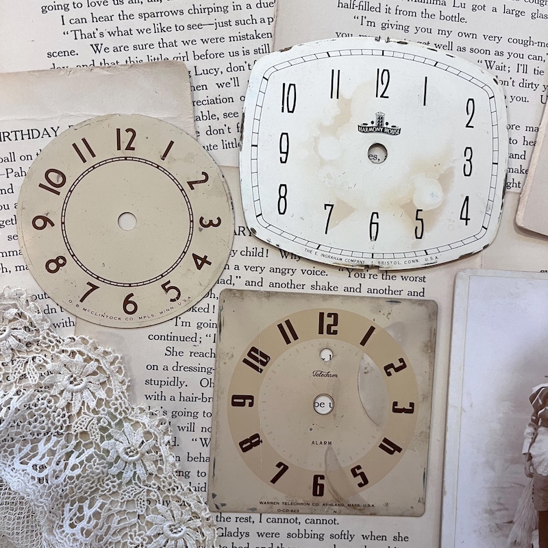 Vintage Clock Face - Etsy