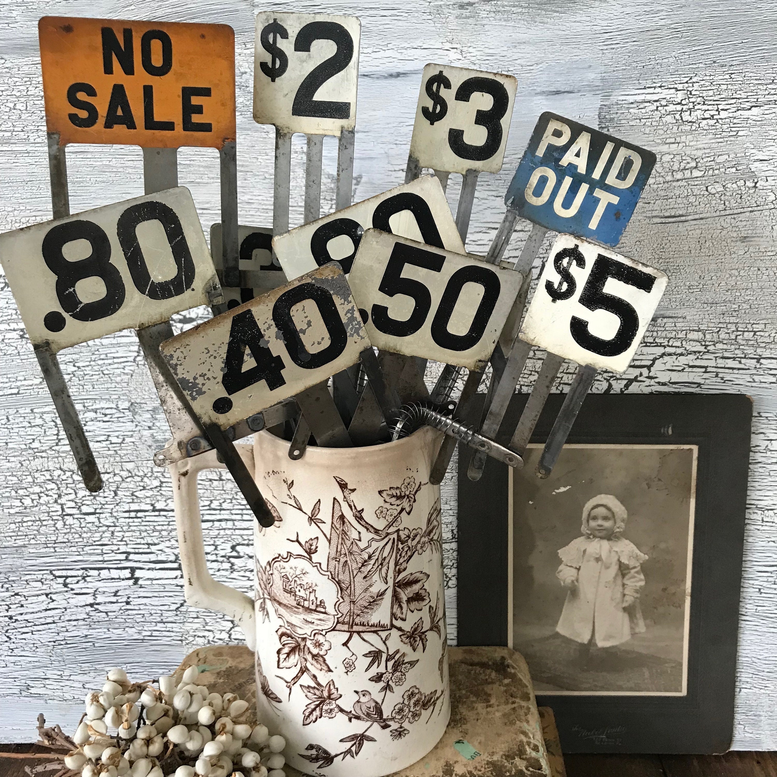 Cash Register Numbers Vintage Flags Salvaged Farmhouse Decor - Etsy