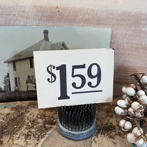 Vintage Price Card Sign General Store Farmhouse Decor Fixer Upper ...