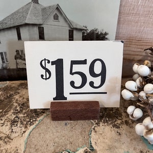 Vintage Price Card Sign General Store Farmhouse Decor Fixer Upper ...