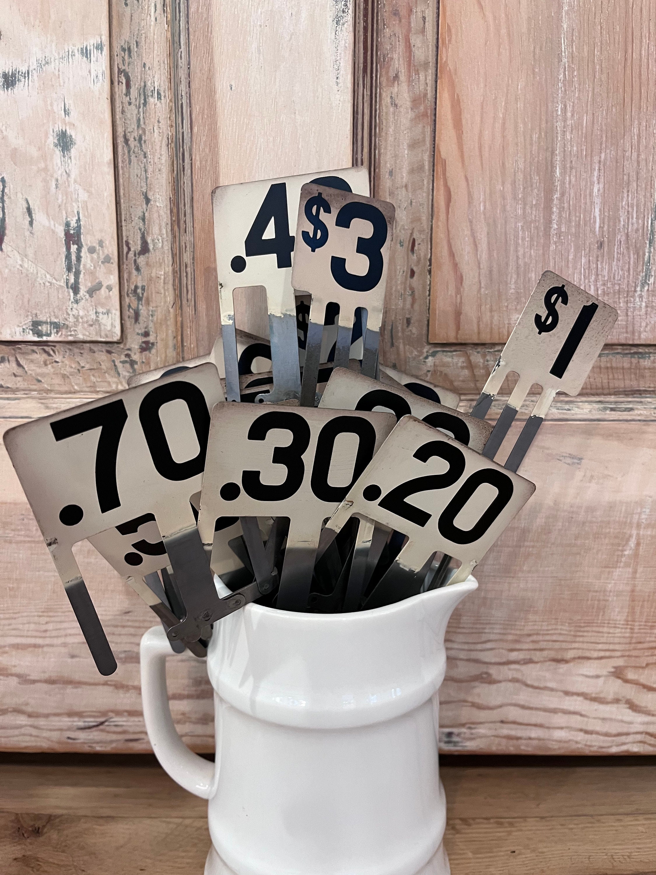 Antique Cash Register Flags Vintage Numbers Salvaged Farmhouse Decor - Etsy