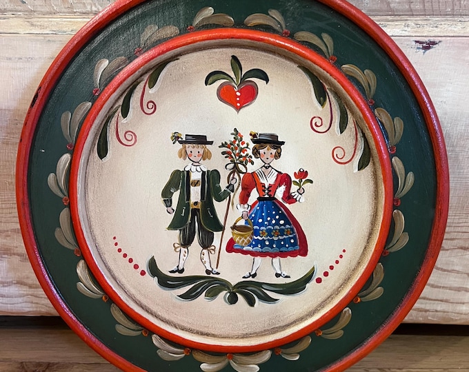 Wooden Hand-painted Folk Art Vintage 1984 - Etsy