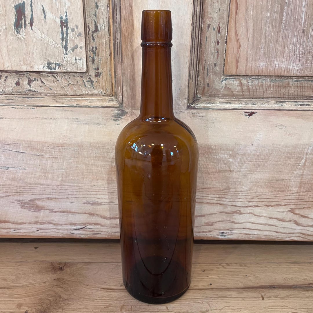 Antique Amber Bottle Illinois Glass Company - Etsy