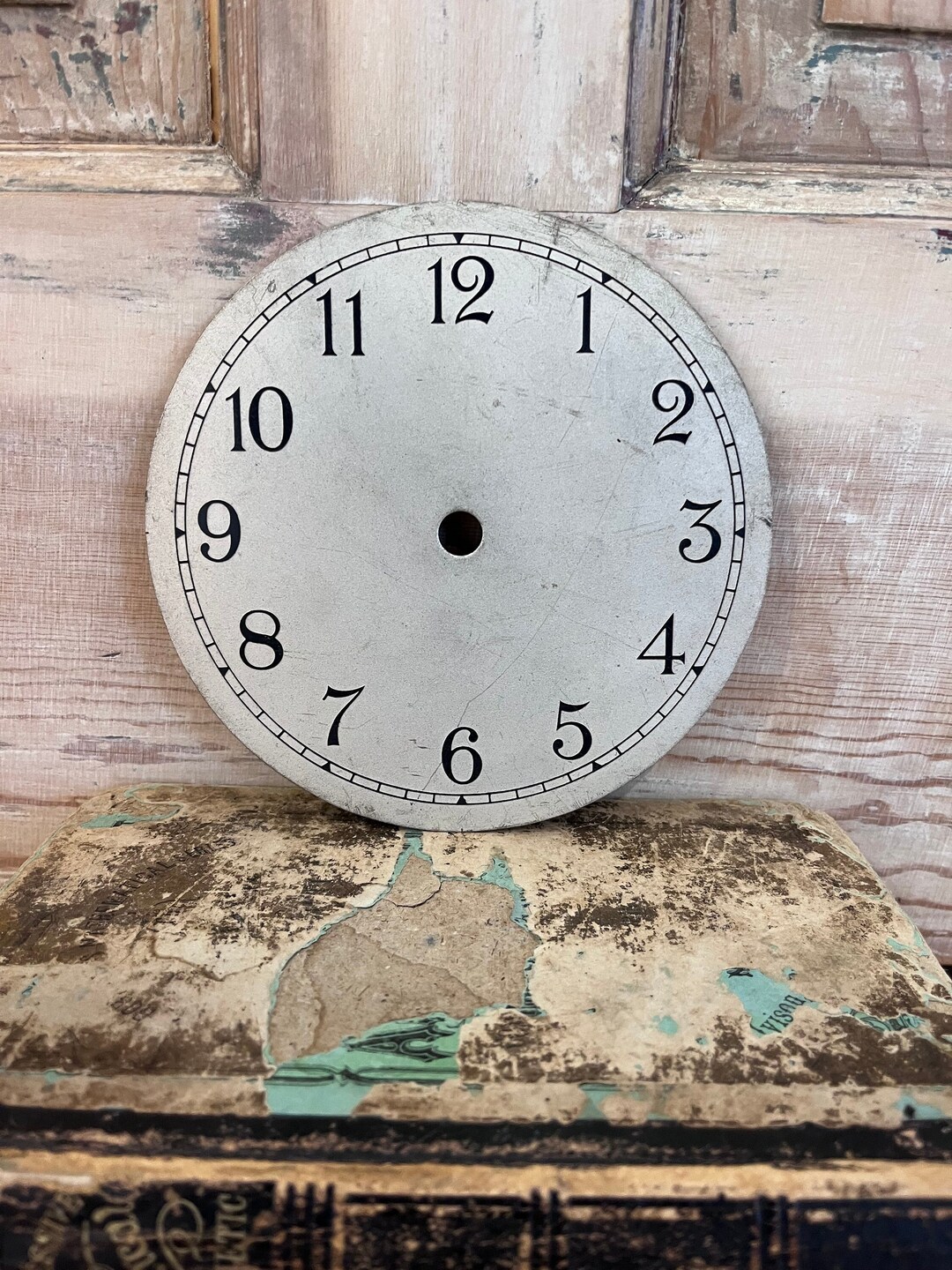 Metal Clock Face Vintage Salvaged Part 5.5 Inches Farmhouse Decor - Etsy