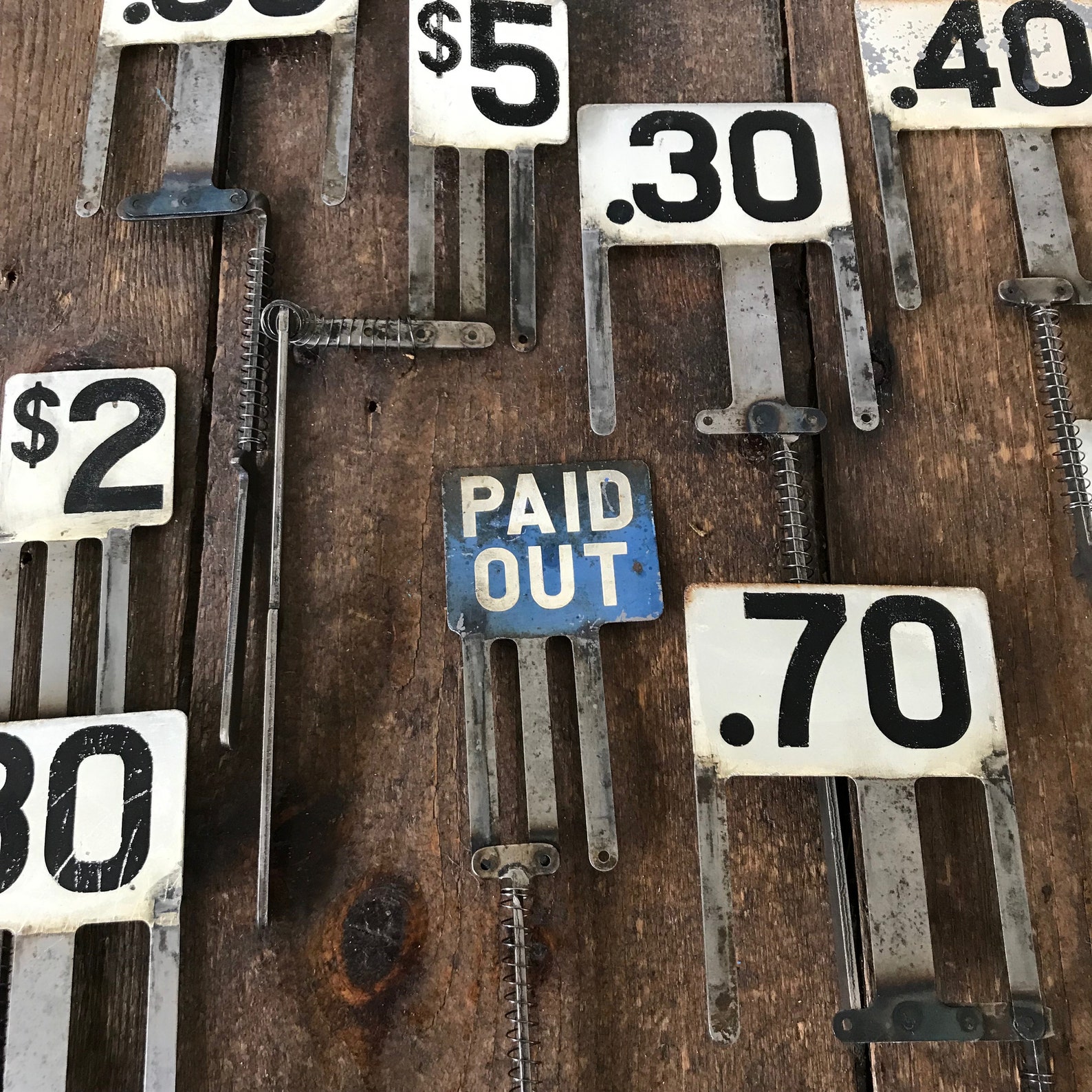 Cash Register Numbers Vintage Flags Salvaged Farmhouse Decor - Etsy