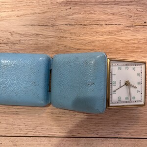 Florn Travel Alarm Clock Rare Teal Color Working Wind Up - Etsy
