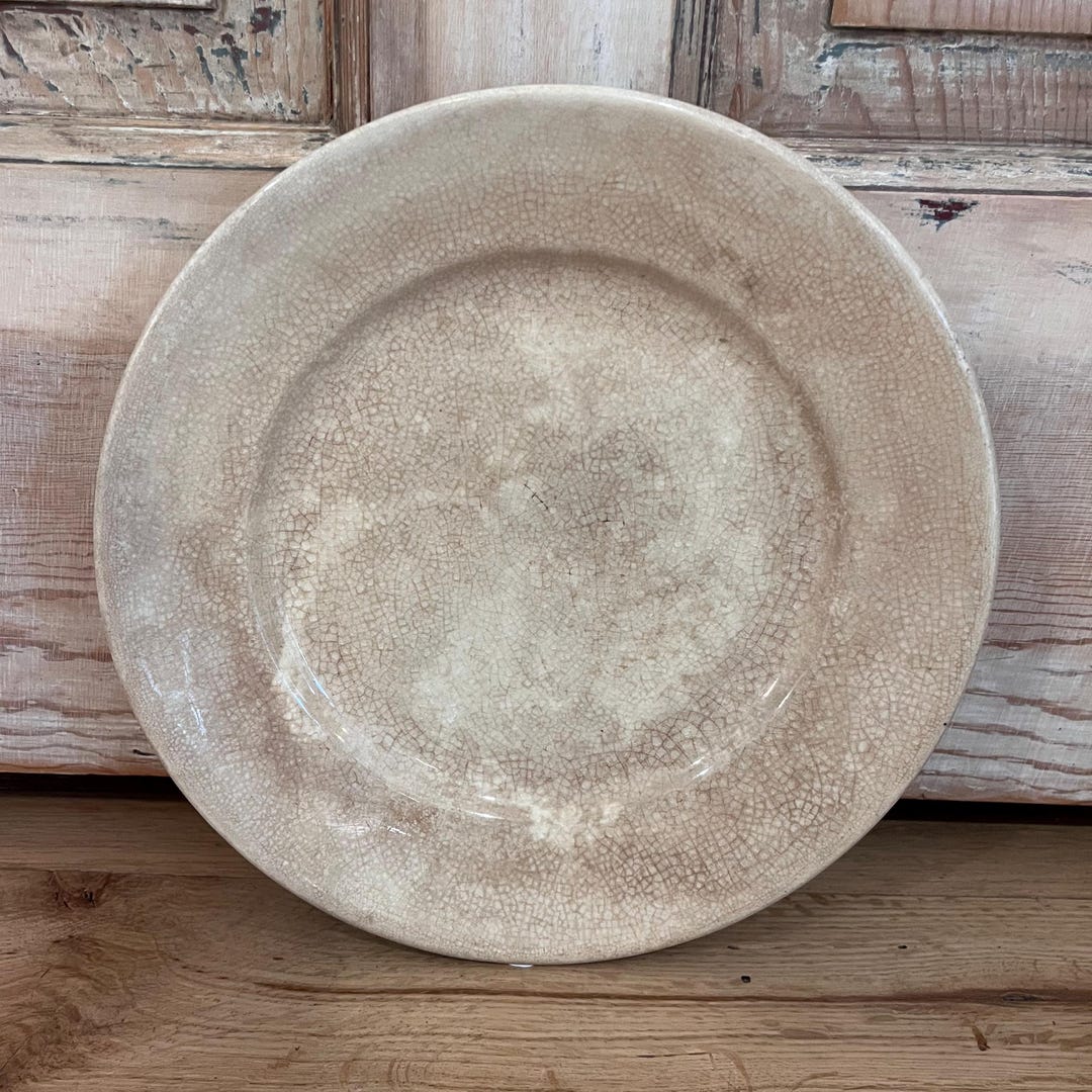 Antique Plate Staining Crazing Edwin Knowles China Co. - Etsy