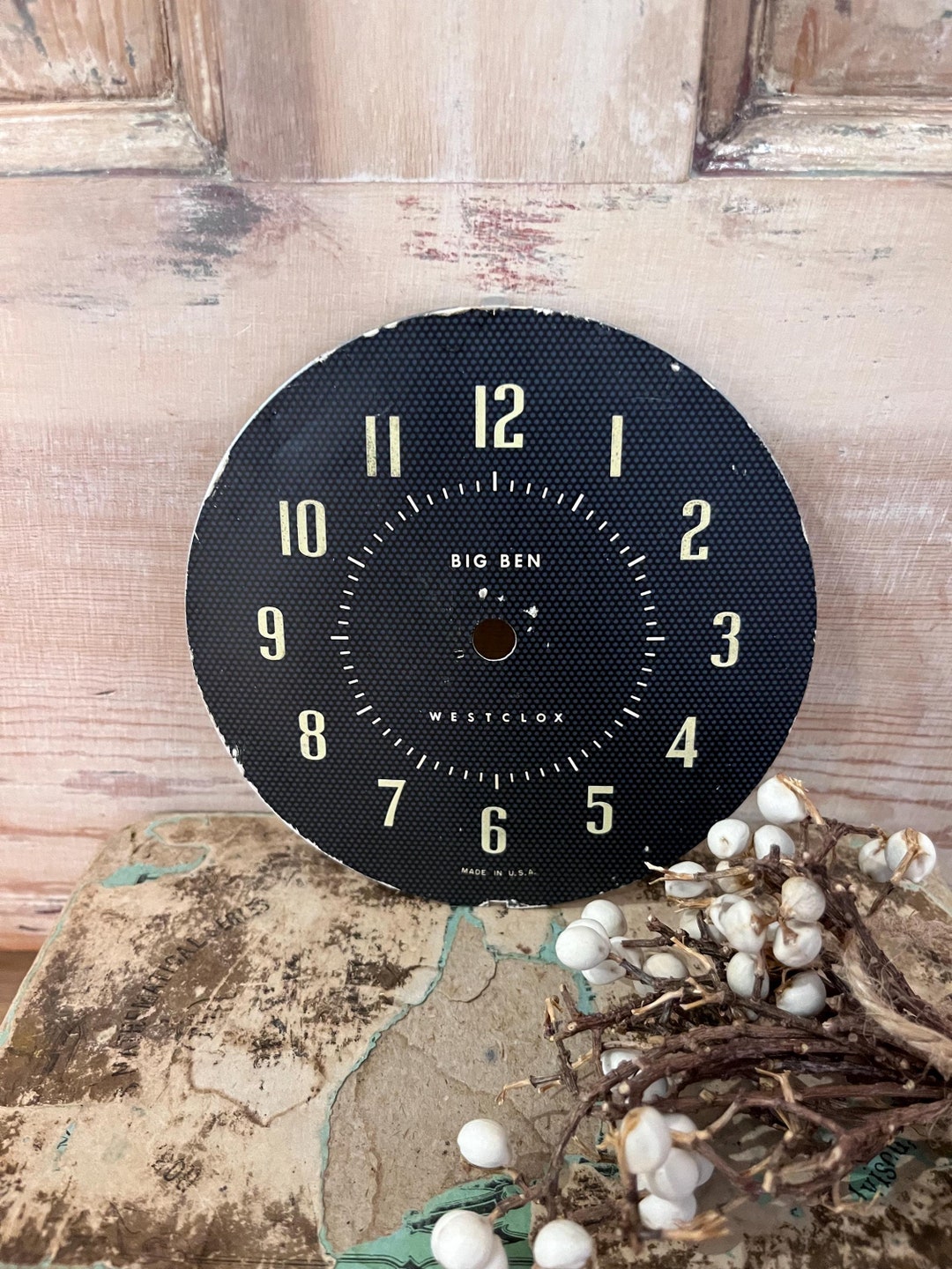 Salvaged Clock Face Vintage Westclox Big Ben Clock Part - Etsy