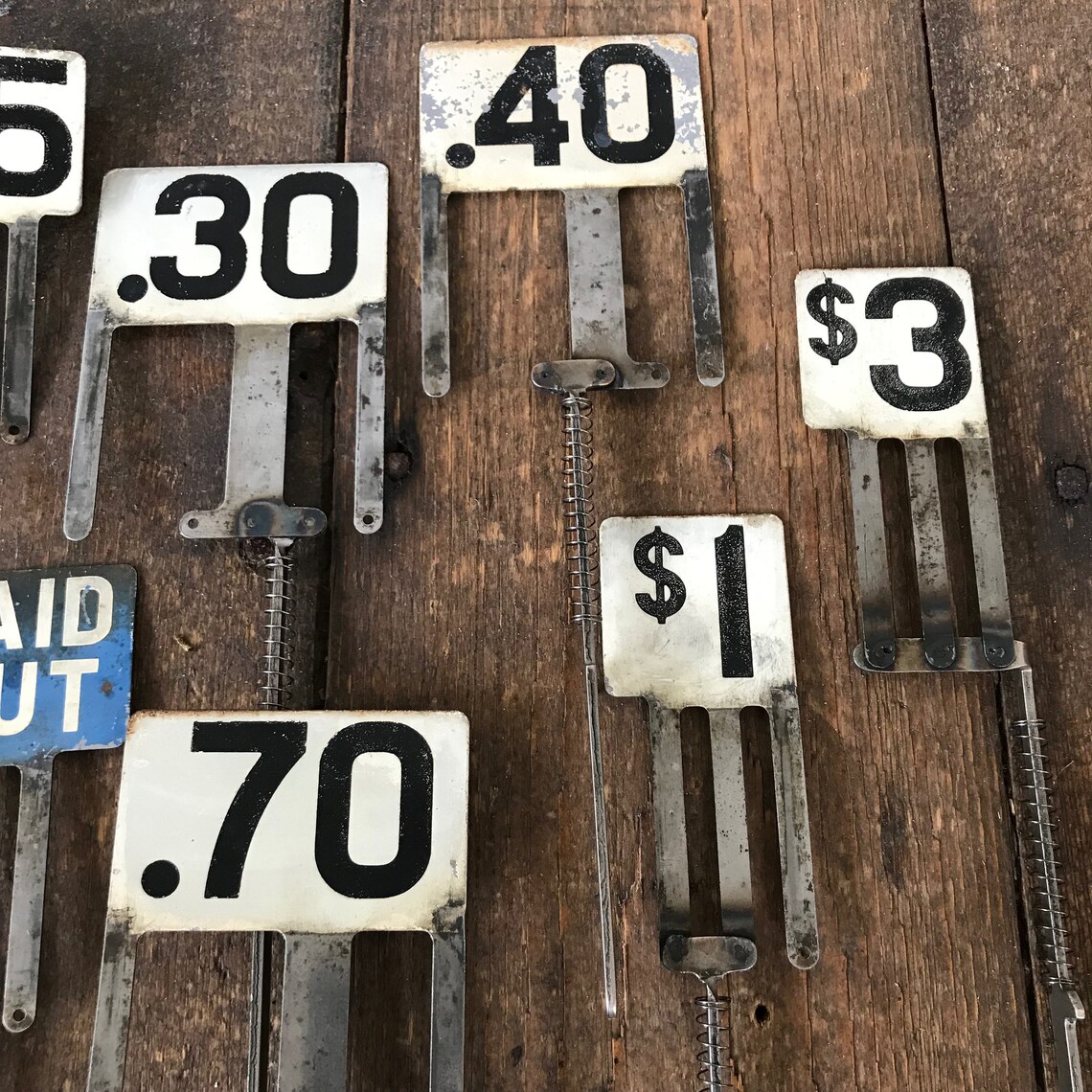 Cash Register Numbers Vintage Flags Salvaged Farmhouse Decor - Etsy
