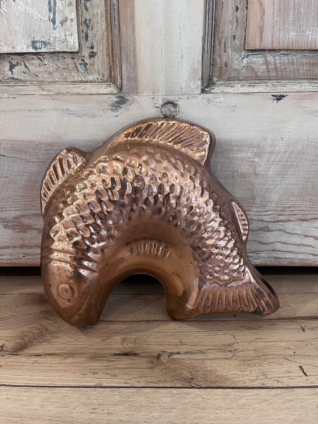 Copper Fish Mold Vintage Farmhouse Kitchen Decor - Etsy