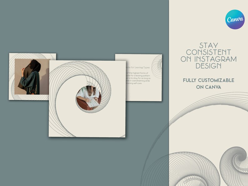 Sacred Geometry Spiritual Instagram Templates, Edit on Canva: Style X12 ...