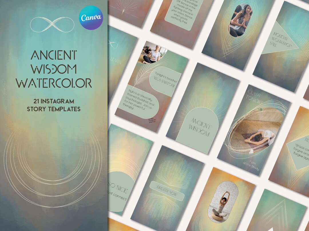 Ancient Wisdom Instagram Story Templates, Spiritual, Meditation ...