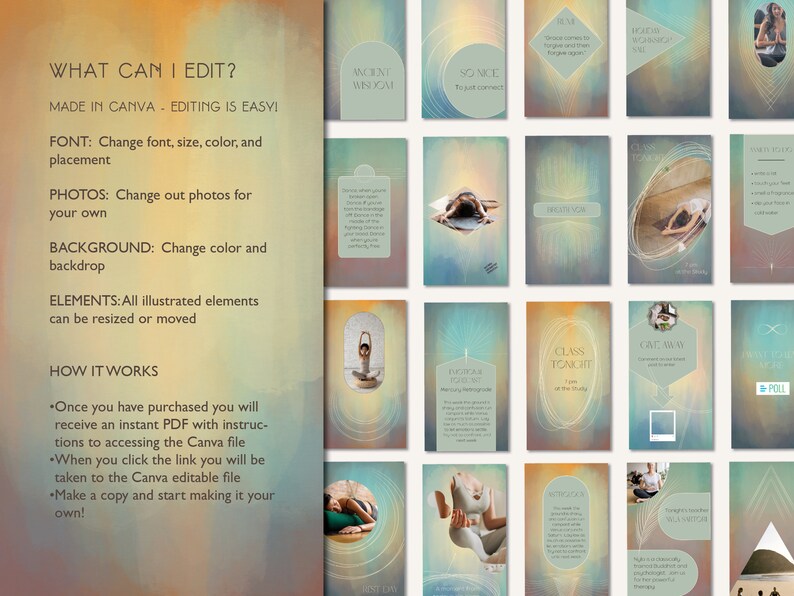 Ancient Wisdom Instagram Story Templates, Spiritual, Meditation ...