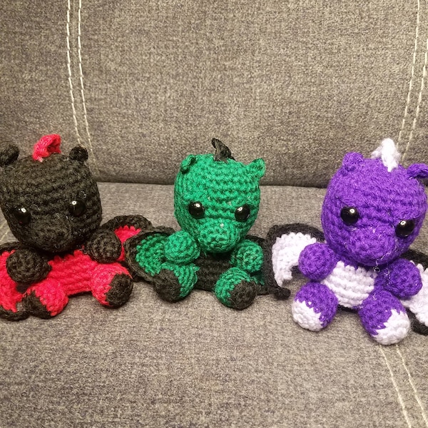Crochet Mini Dragon - Etsy