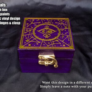 Zodiac Sign Personalised Jewellery Box | Witchy Crystals Storage, Wicca ...