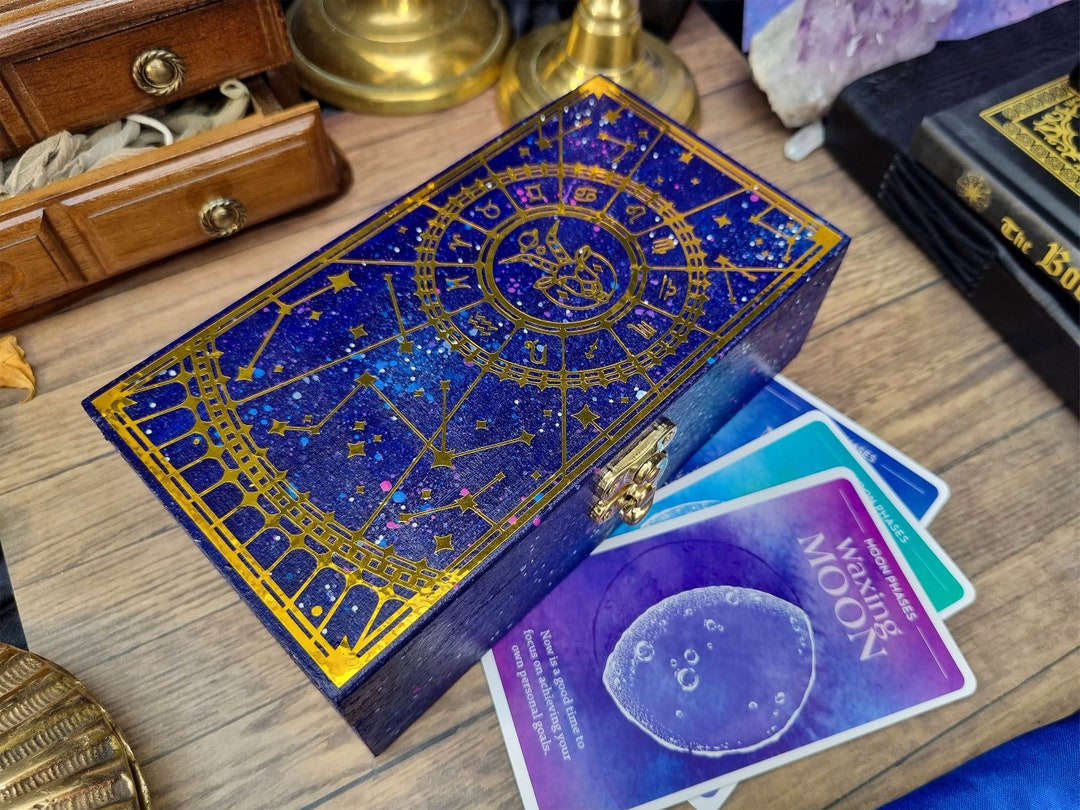 Astrology Personalised Jewellery Box | Crystals and Tarot Storage ...