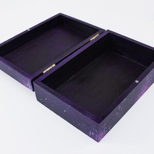 Purple Space Small Jewellery Box | Handpainted Tarot & Crystal Storage ...