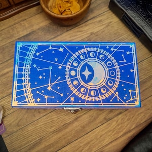 Celestial Moon Personalised Jewellery Box | Crystals and Tarot Storage ...