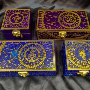 Zodiac Personalised Jewellery Box | Crystals and Tarot Storage, Wiccan ...