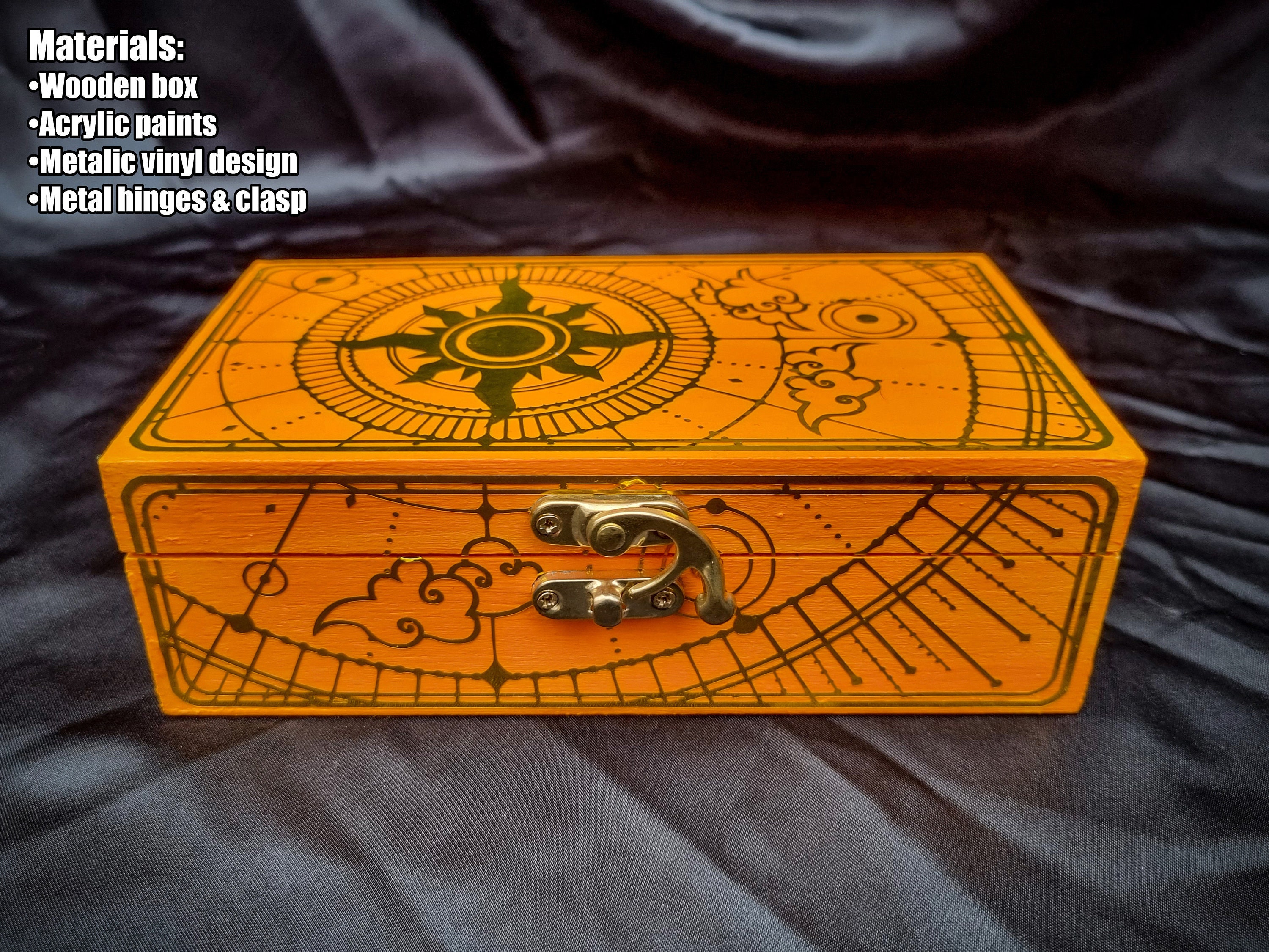 Glowing Sun Personalised Jewellery Box Crystals and Tarot Storage ...