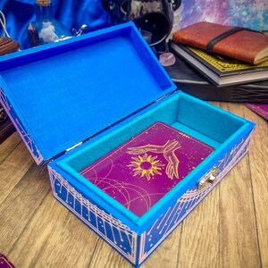 Celestial Moon Personalised Jewellery Box | Crystals and Tarot Storage ...