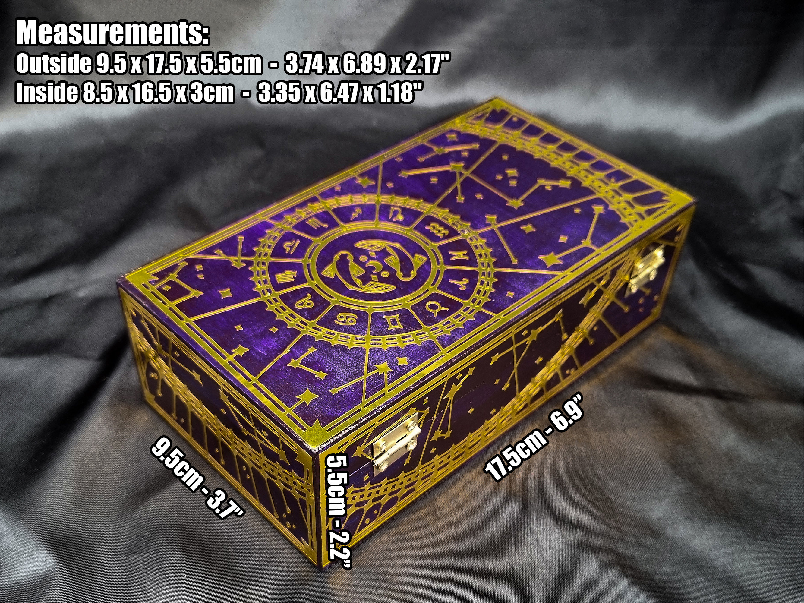 Zodiac Personalised Jewellery Box | Crystals and Tarot Storage, Wiccan ...
