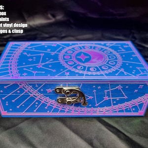 Celestial Moon Personalised Jewellery Box | Crystals and Tarot Storage ...