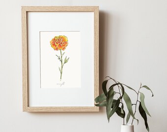 Marigold Print | Etsy