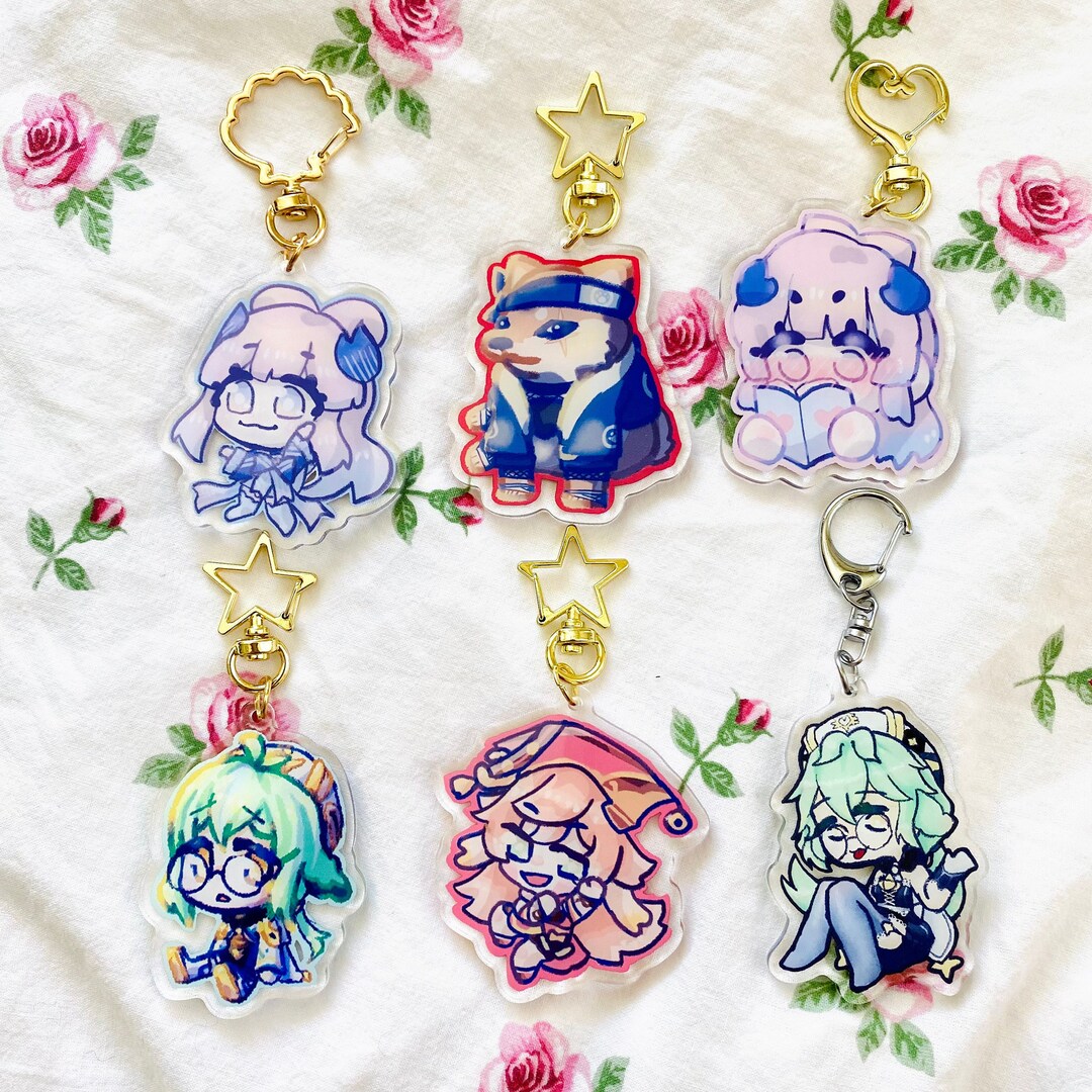 Geshin Impact Keychains Fanmade - Etsy