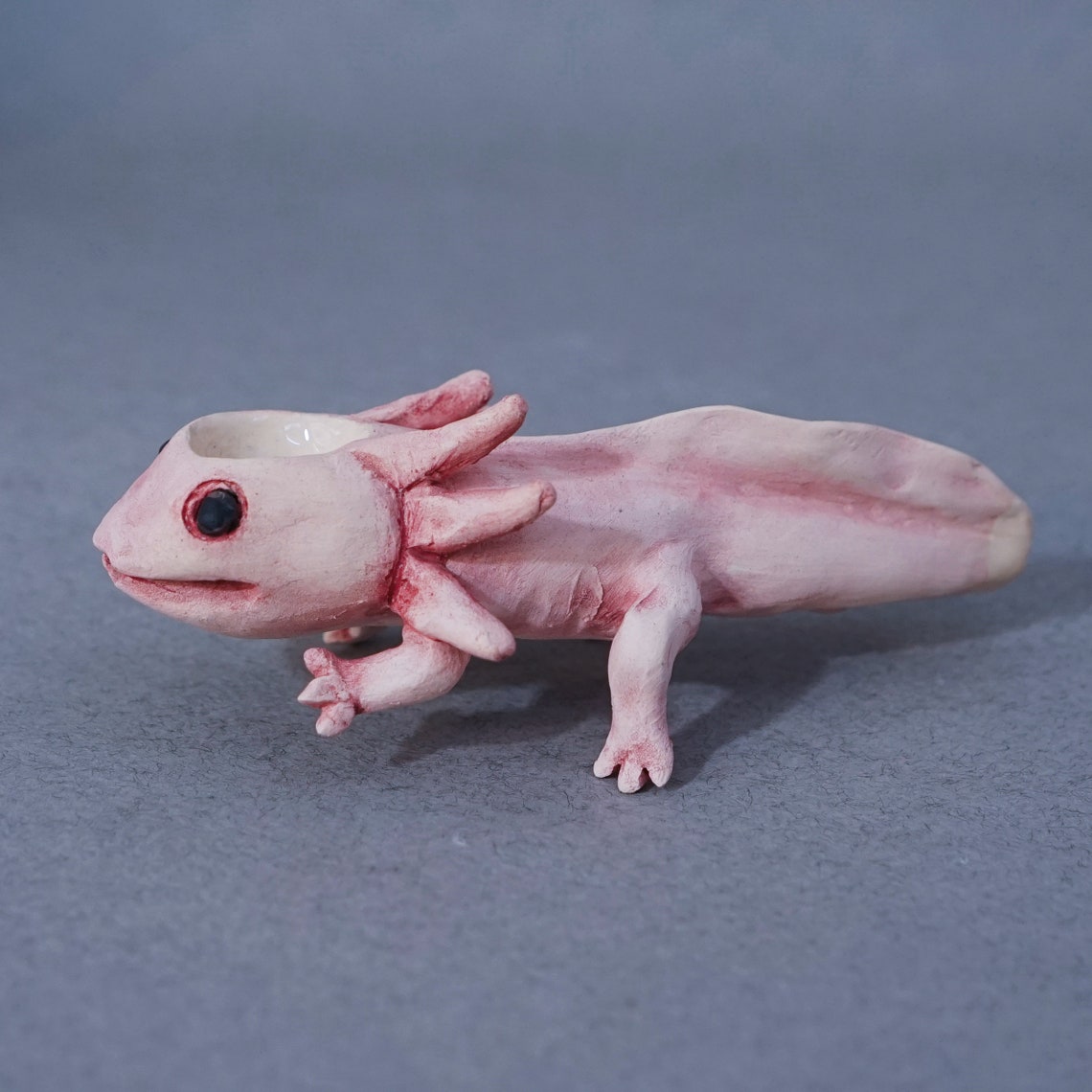 Ceramic Handmade Axolotl Pipe/ Unique Clay Pink Axolotl - Etsy