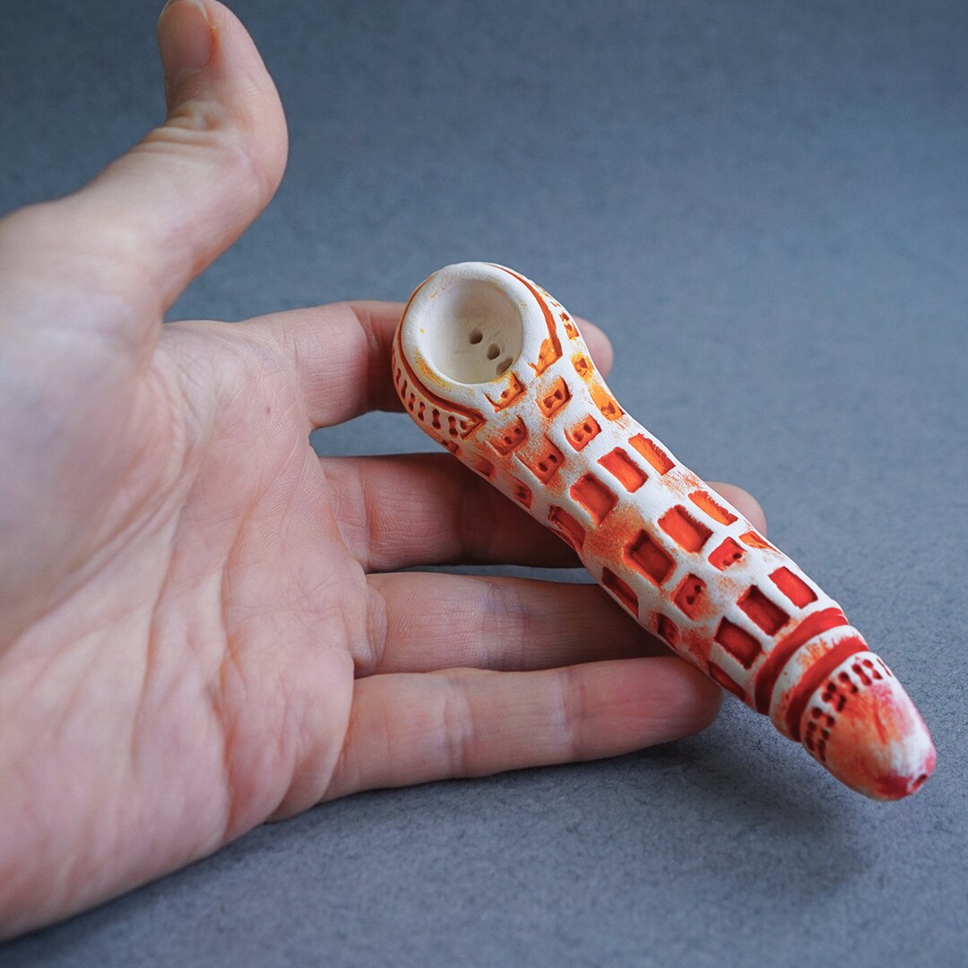 Handmade Ceramic Fantasy Pipe/ Unique Clay Smoking Pipe/ Cute Pipe ...