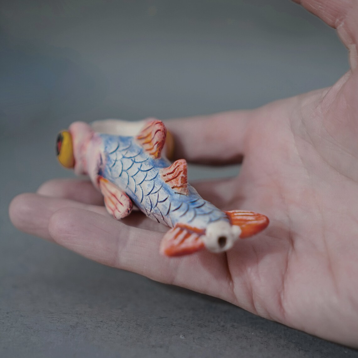 Handmade Ceramic Fish Pipe/ Unique Clay Smoking Pipe/ Cute - Etsy