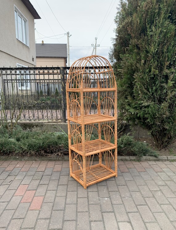 Arched Wicker Shelf Arched Rattan Shelf Boho Cabinet Boho - Etsy