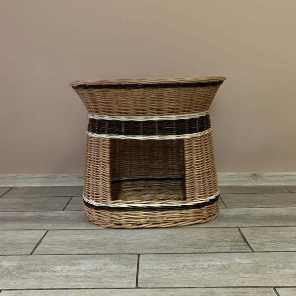 Wicker Cat Bed - Etsy