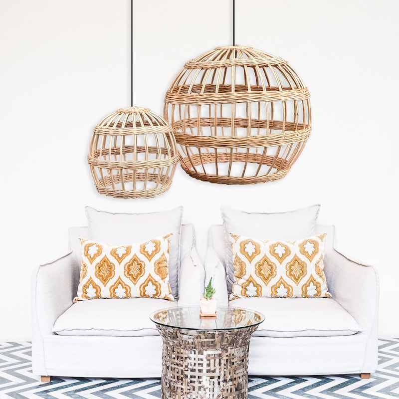 Extra Large Wicker Lamp Shade - Etsy