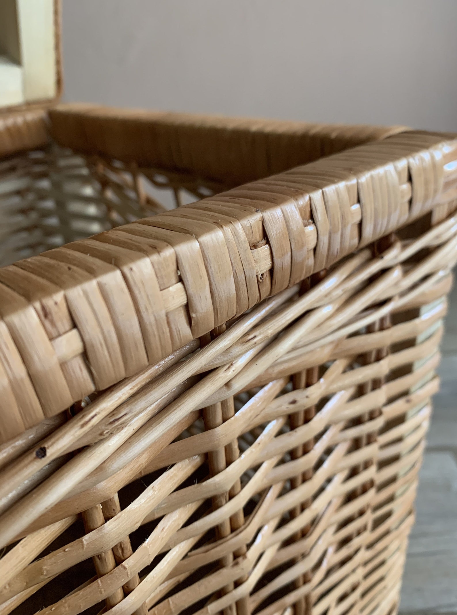 Large Basket Storage Basket Big Laundry Basket Big Wicker | Etsy