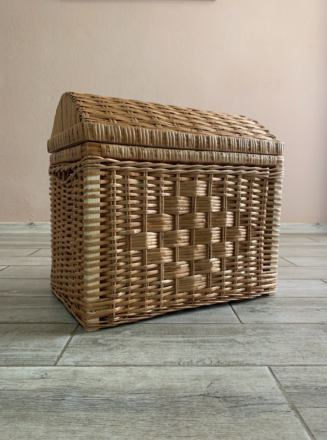 Large Basket Storage Basket Big Laundry Basket Big Wicker | Etsy