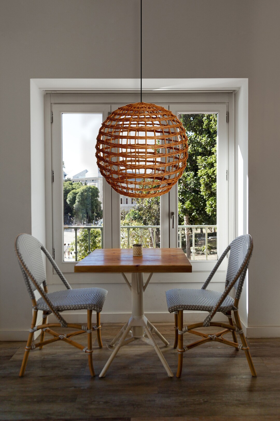 Small Rattan Pendant Light Rattan Pendant Light Large Wicker - Etsy