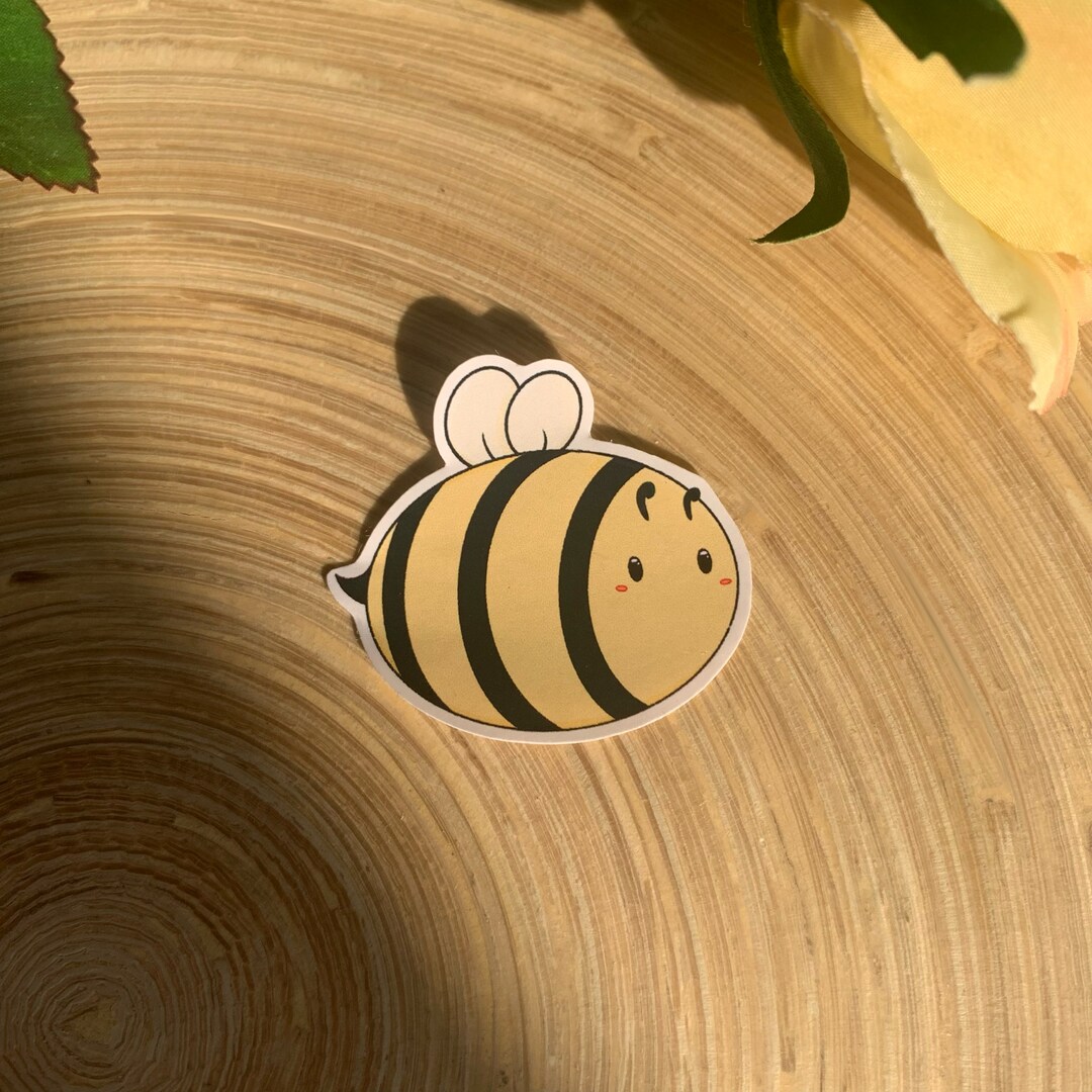 Cute Bee Sticker - Kawaii, Cute, Illustrated, Bullet Journal, Bujo ...