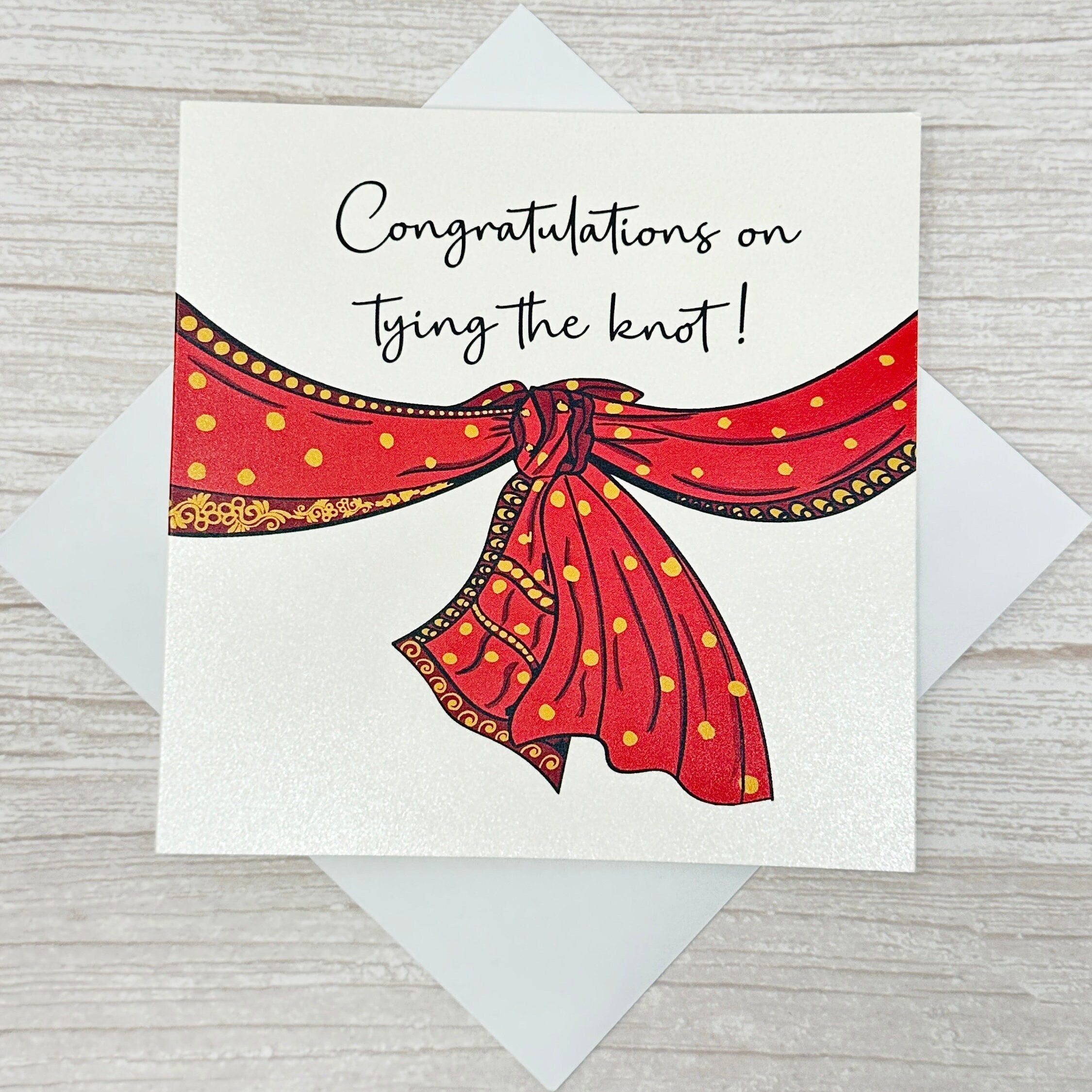 Congratulations on Tying the Knot Card Desi Wedding Card traditional ...