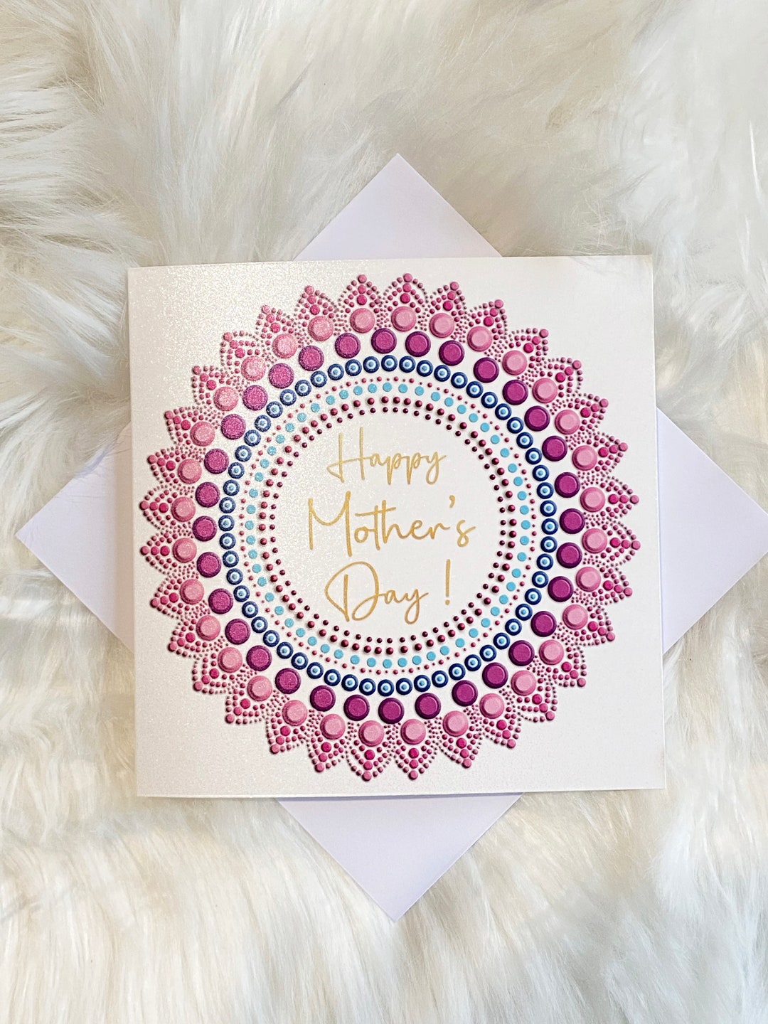 Happy Mother's Day Card | Mandala Mother's Day Card| Card for Mum ...