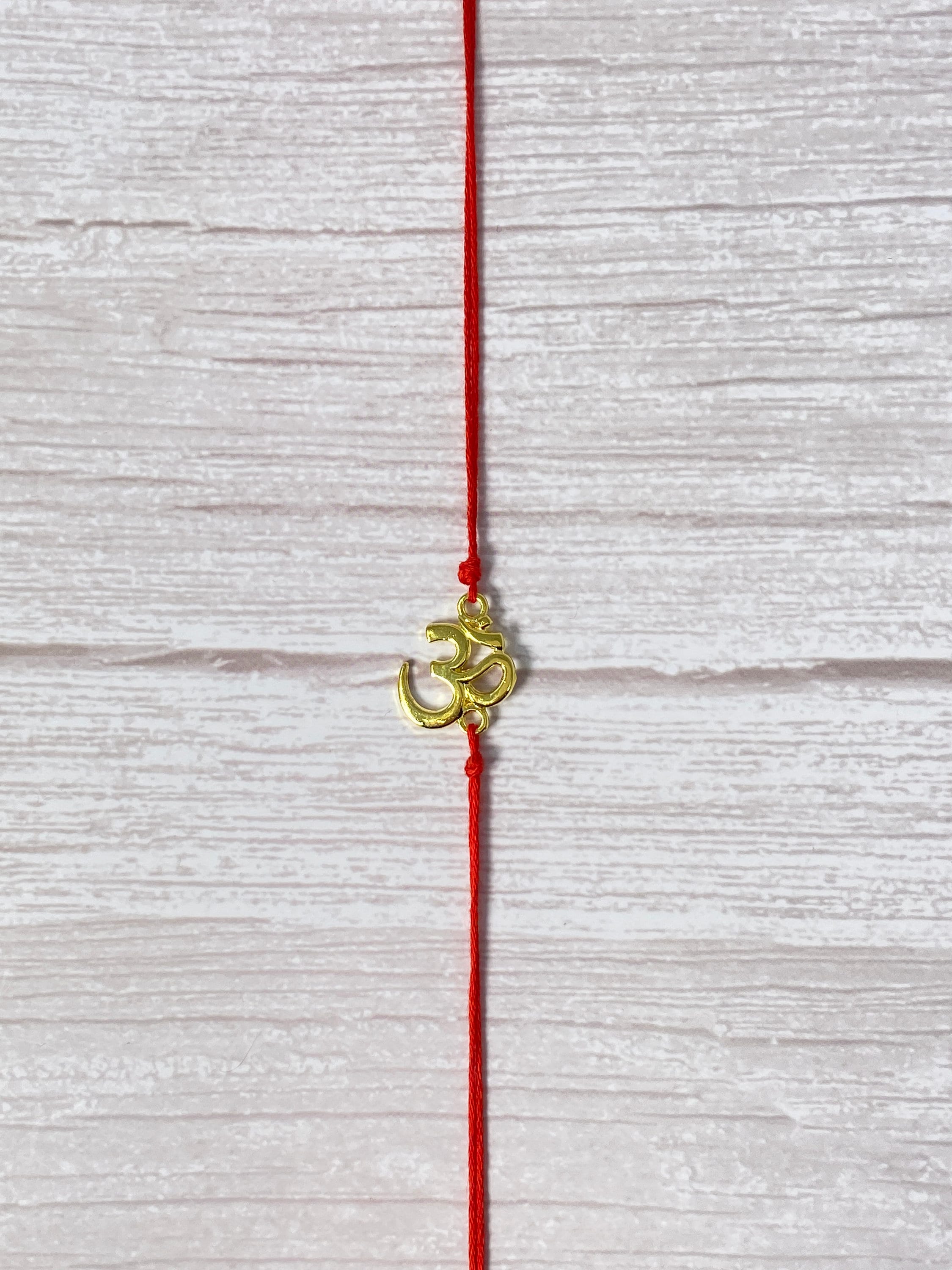 Handmade Cotton Om Rakhri Choose From Single Rakhri or Pack of 4 Rakri ...