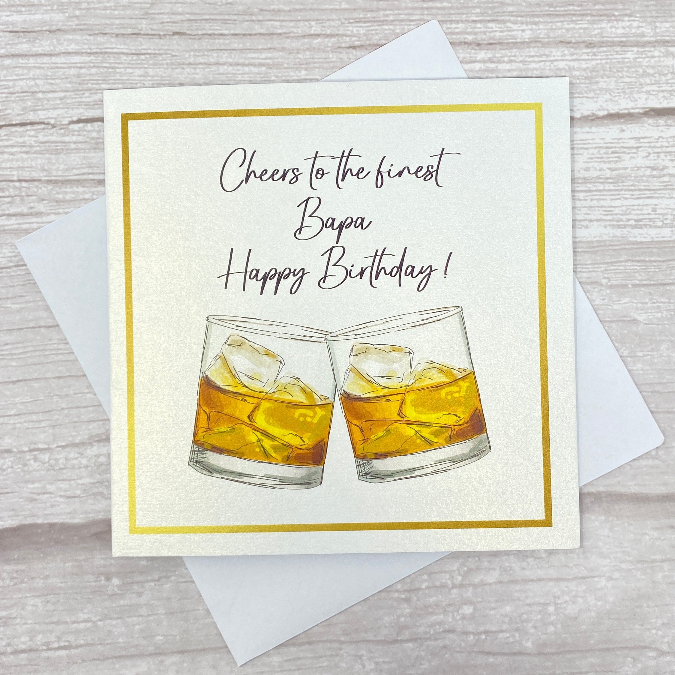 Happy Birthday Bapa Card | Whisky Birthday Card | Card for Him, Bapa, Uncle, Bapuji, Grandad ...