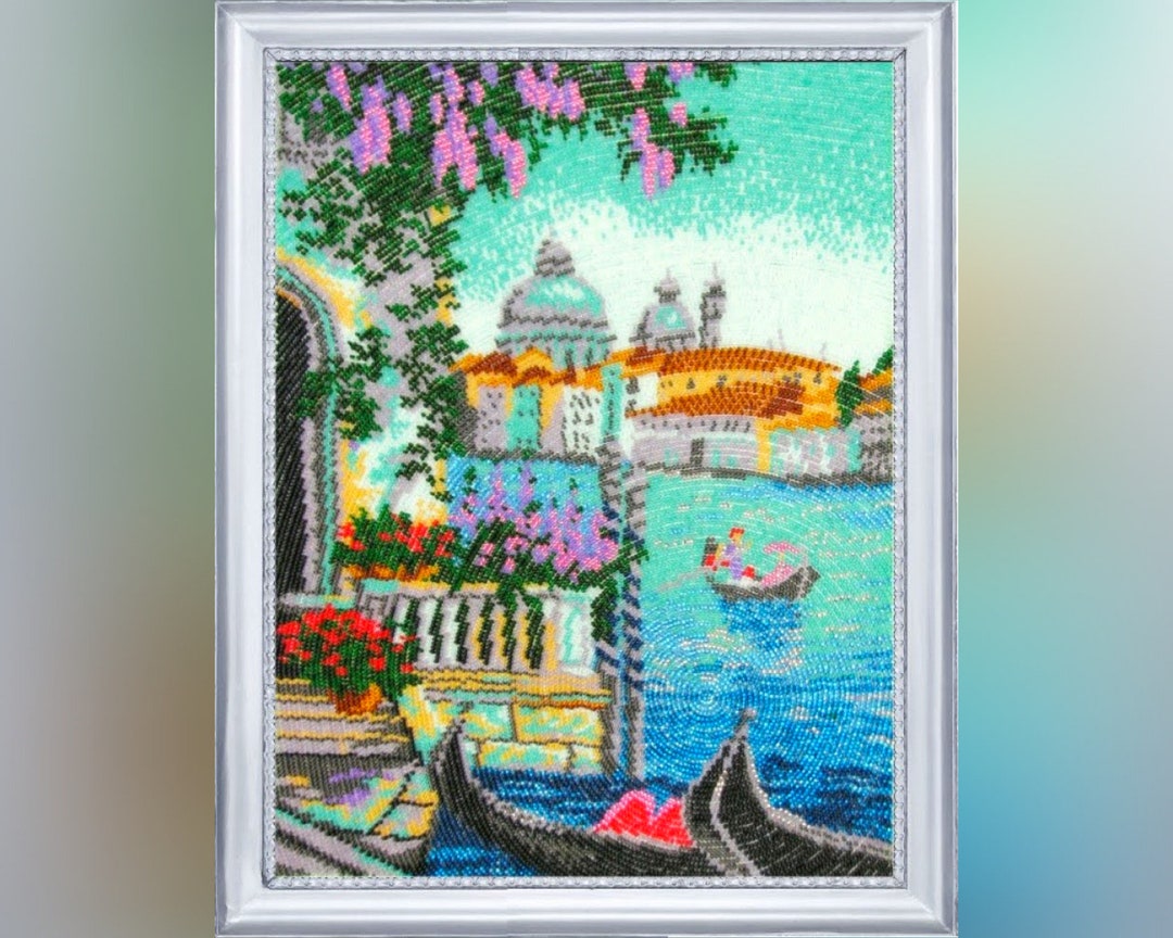 Venice Fully Beaded Cross Stitch Picture Kititaly Landscape Pattern ...