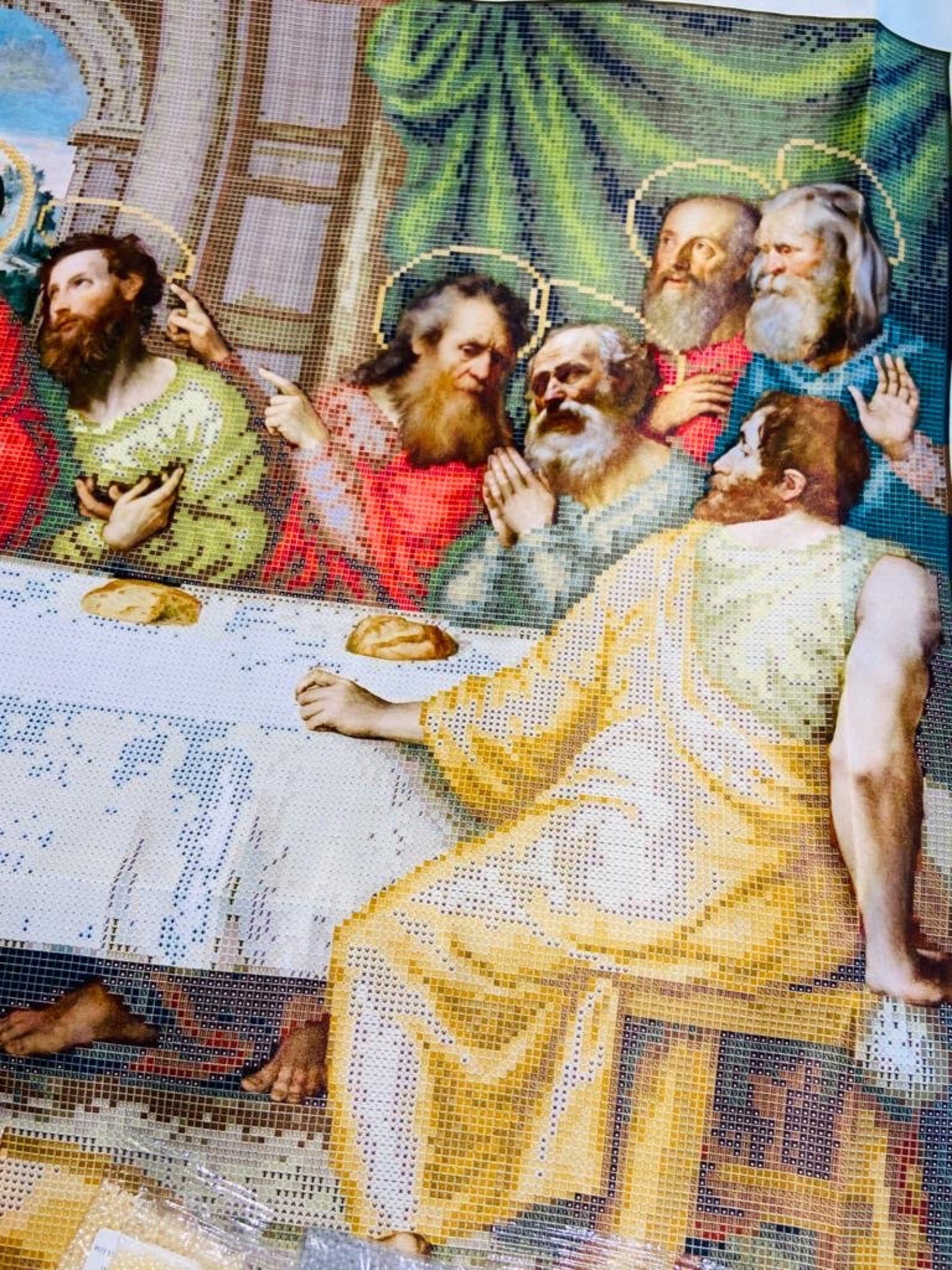 The Last Supper Large DIY Bead Embroidery Craft Kit Religious Pattern ...