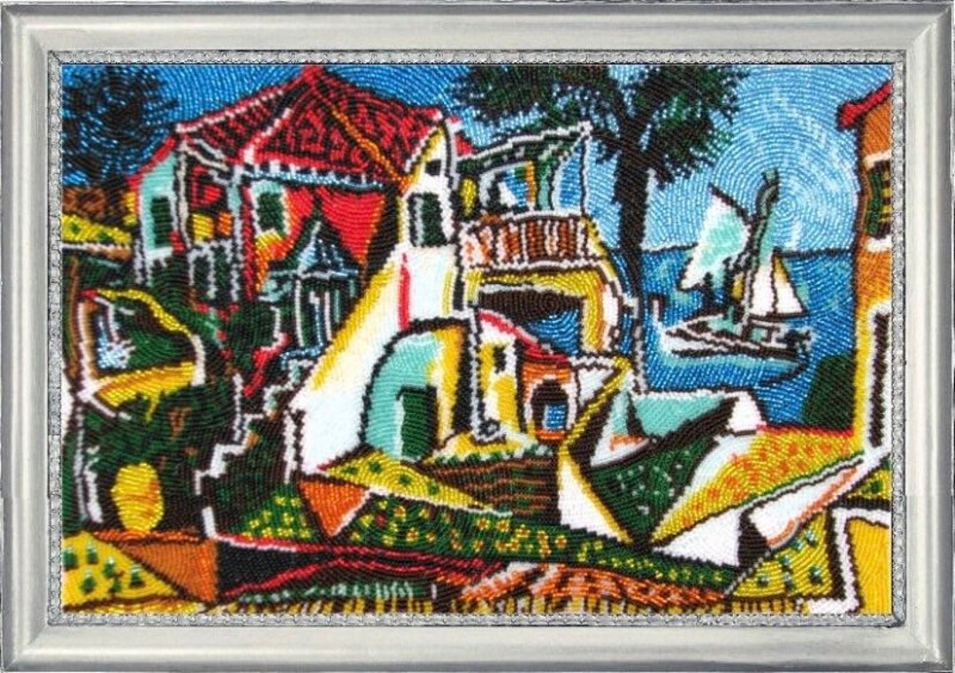 Picasso Full Coverage DIY Bead Embroidery Kit Landscape Pattern ...
