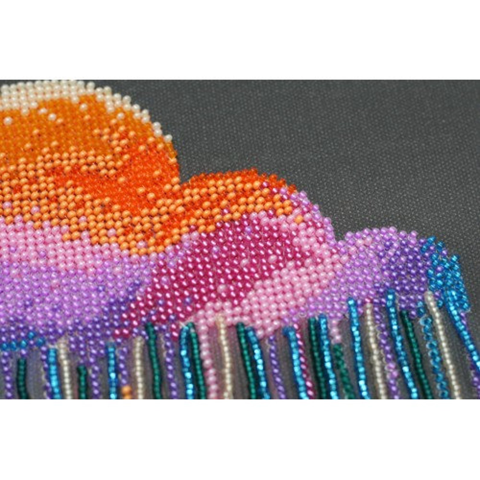 Large Beaded Cross Stitch Picture Kit Abstract Pattern, DIY Bead ...