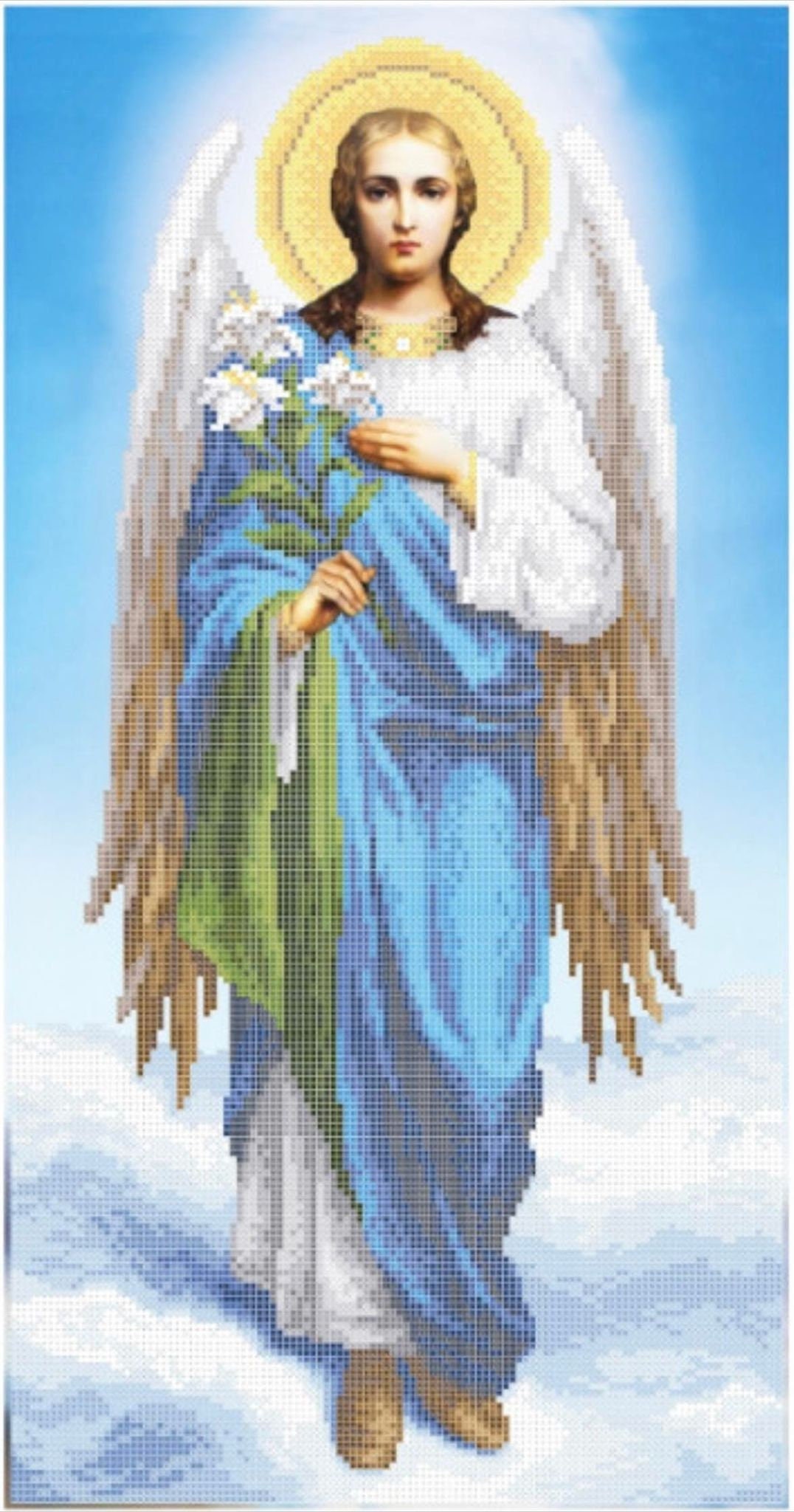 Archangel Gabriel Large DIY Bead Embroidery Craft Kit Religious Pattern ...
