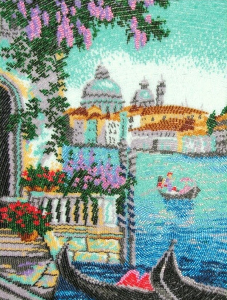Venice Fully Beaded Cross Stitch Picture Kititaly Landscape Pattern ...