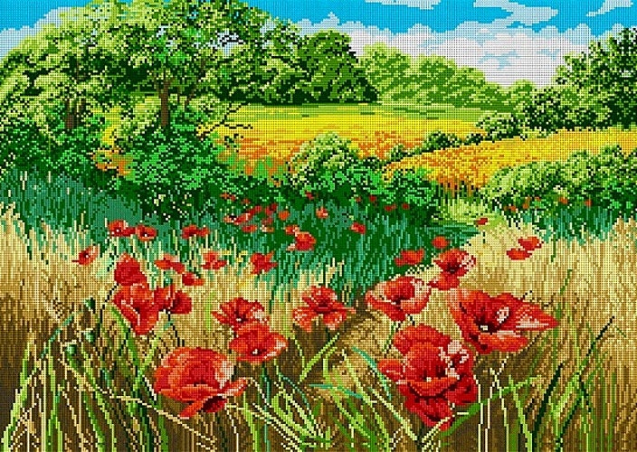 Full Coverage Beaded Cross Stitch Picture Kit Large Bead - Etsy